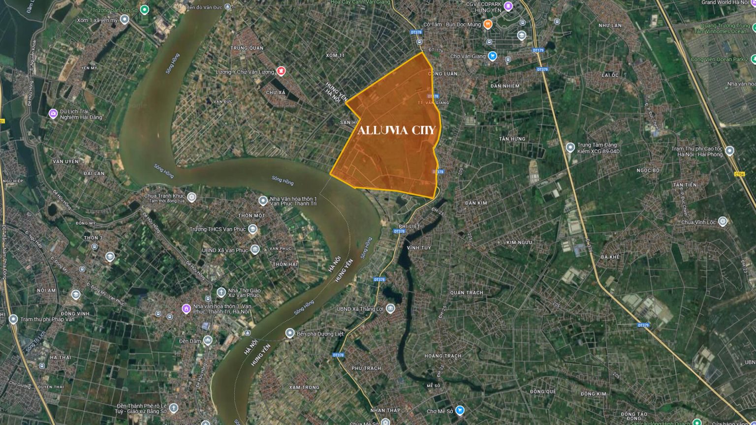 Vị trí dự án - Alluvia City Văn Giang